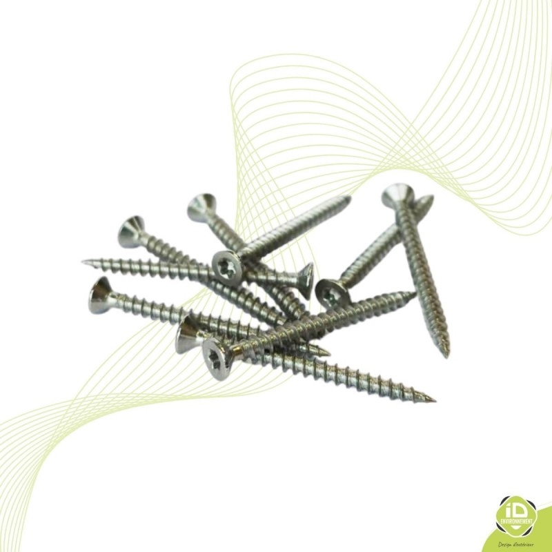 Lot 450 Vis Inox A2 4 x 40mm pour Kit en PIN 22mm | ID Environnement