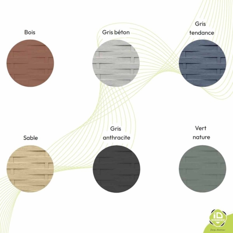 Lasure teintée pour clôture béton | ID Environnement